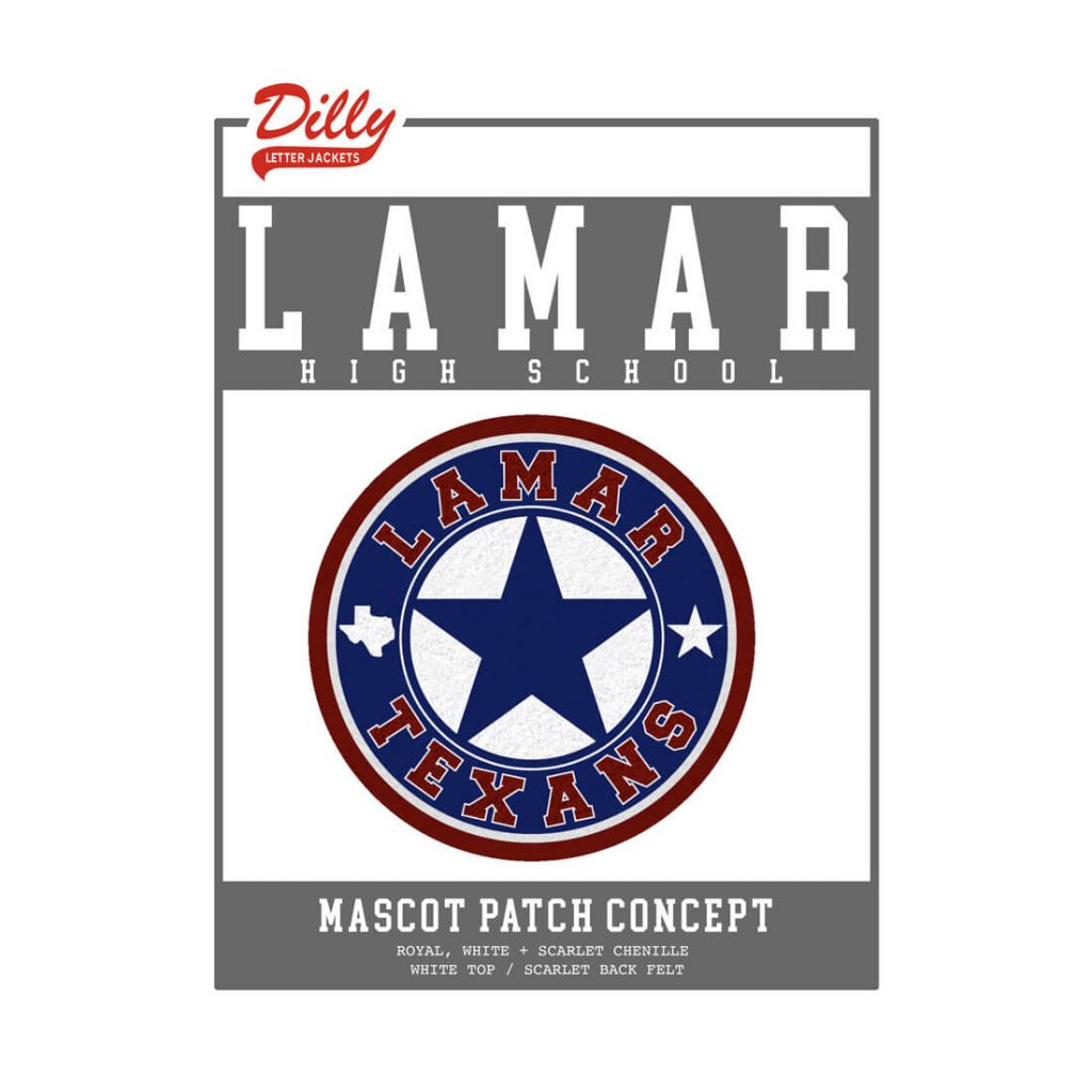 Lamar High School (HISD) - Shield - Dilly Letter Jackets