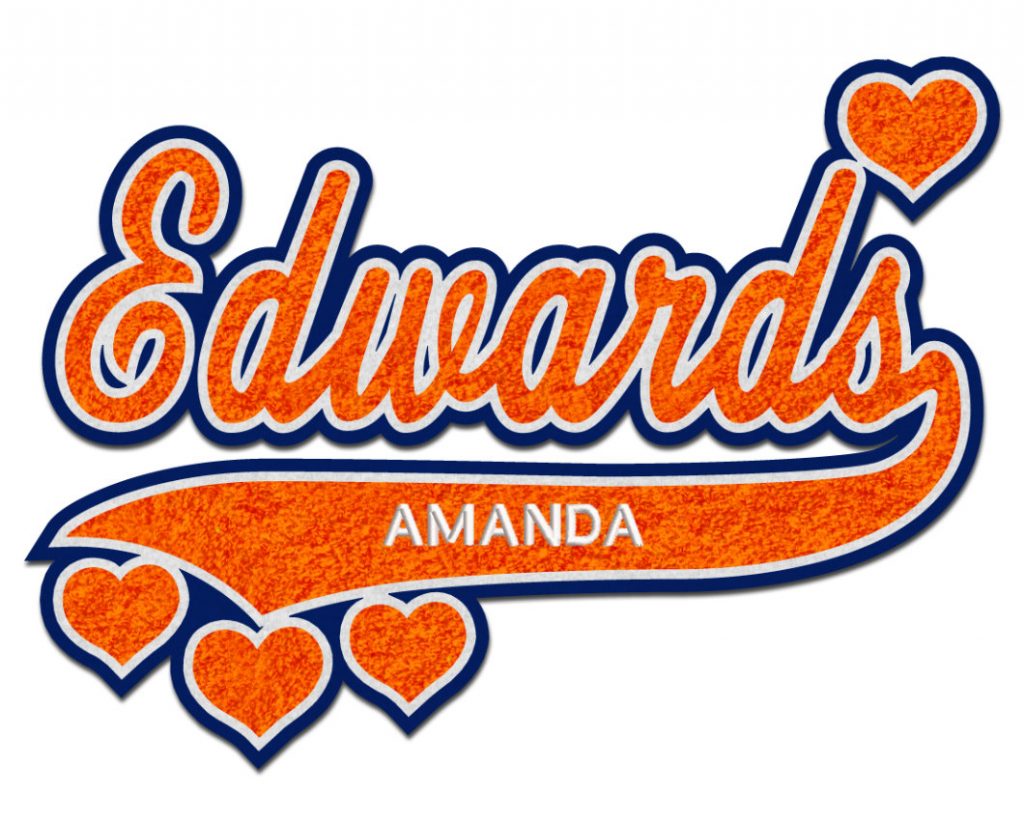 Straight Lettering with Tail - Dilly Letter Jackets